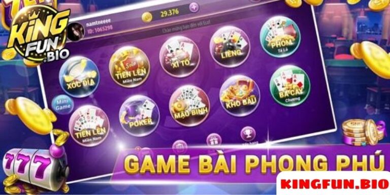 Kingfun - Kingfun bio - Cổng game quốc tế - đăng ký king fun nhận 58k